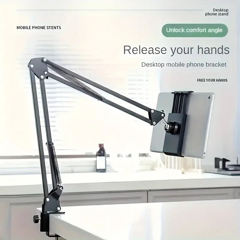 360° Boom Arm Flexi Adjustment Tablet Phone Holder Table for Desk, Bro ...