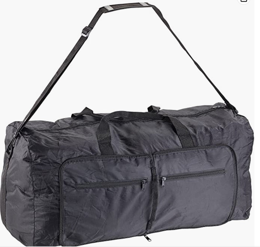 Light Weight Travel Foldable Duffle Bag Water Resistant Polyester 85L ...